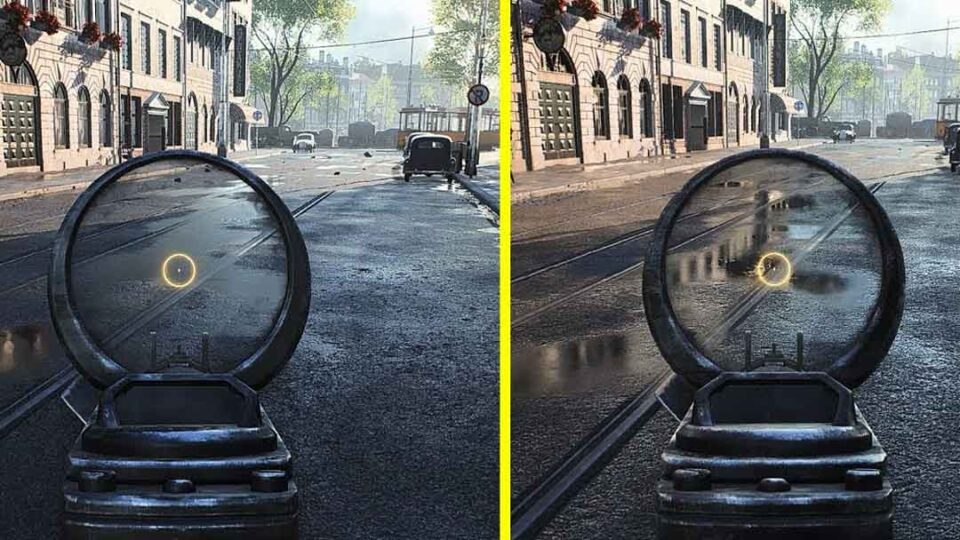 مقایسه گرافیک بازی بتلفیلد V در حالت Ray Tracing خاموش-روشن