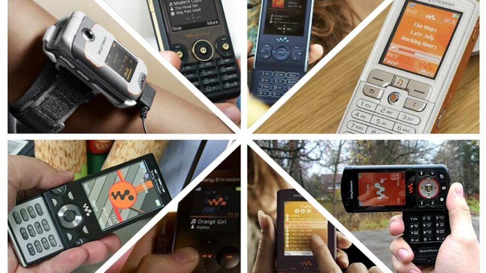 تکامل موبایل های سونی اریکسون واکمن از سال 2005 تا 2011