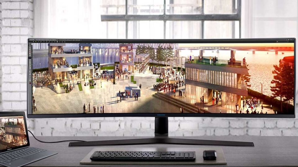 معرفی مانیتور خمیده 49 اینچی CJ89 سامسونگ، یک مانیتور تجاری با ویژگی ...