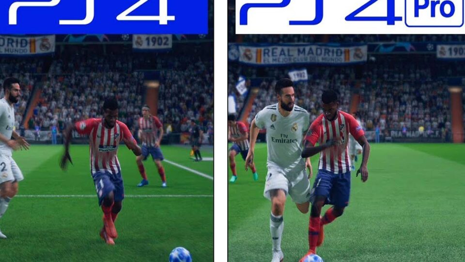 مقایسه گرافیکی بازی فیفا 20 در کنسول های PS4 و PS4 پرو و PS4 اسلیم