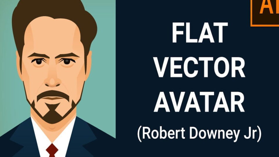 آموزش طراحی تصویر و آواتار پرتره در برنامه ایلوستریتور (Illustrator)