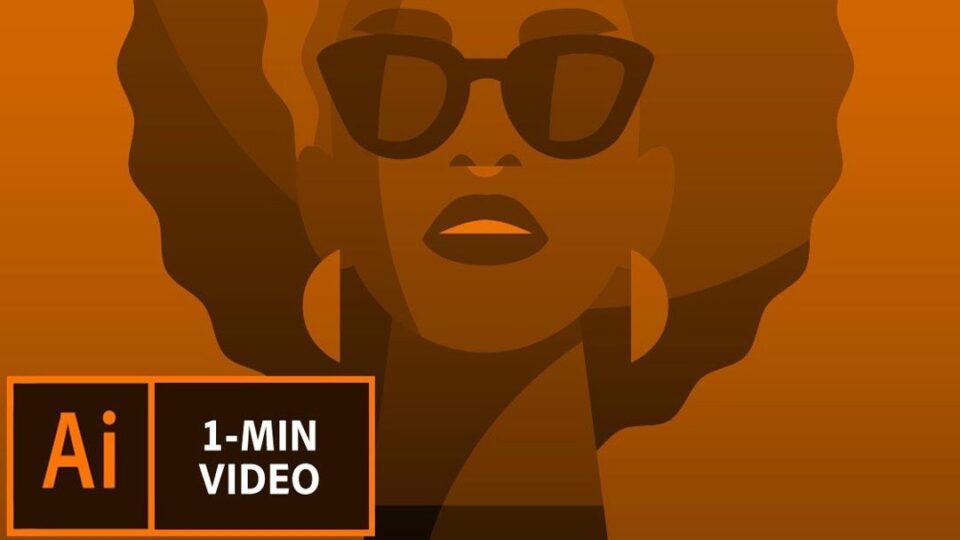 نحوه ساخت یک تصویر پرتره وکتور مینیمالیسم با برنامه Adobe Illustrator