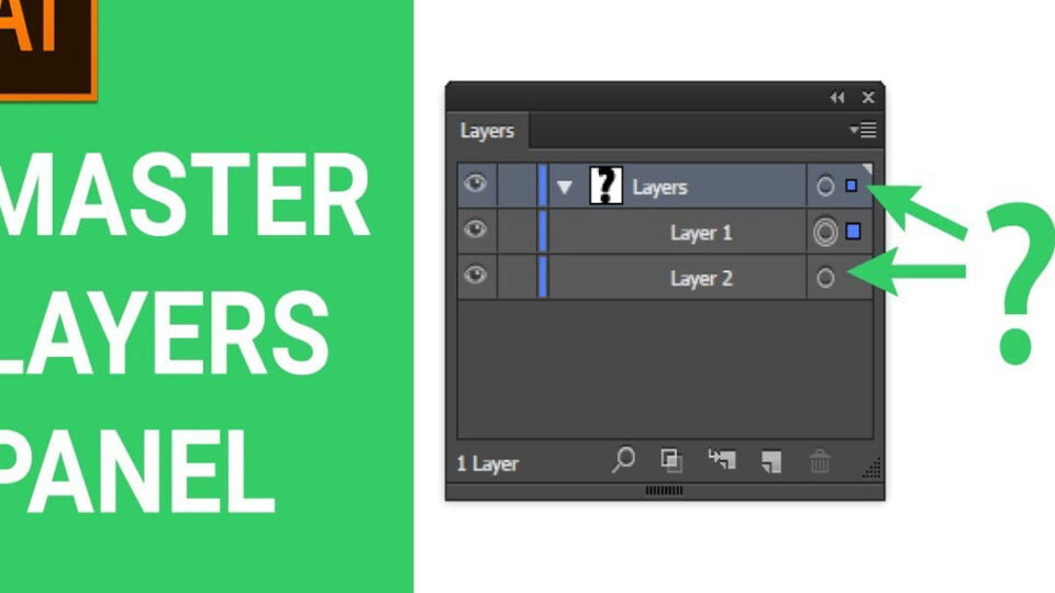 آموزش استفاده از پنل لایه ها در برنامه ایلوستریتور (Illustrator) برای ...