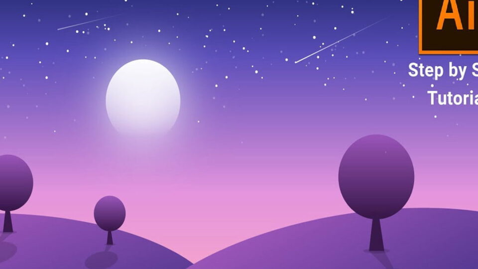 آموزش طراحی یک تصویر وکتور در برنامه ایلوستریتور (Illustrator)