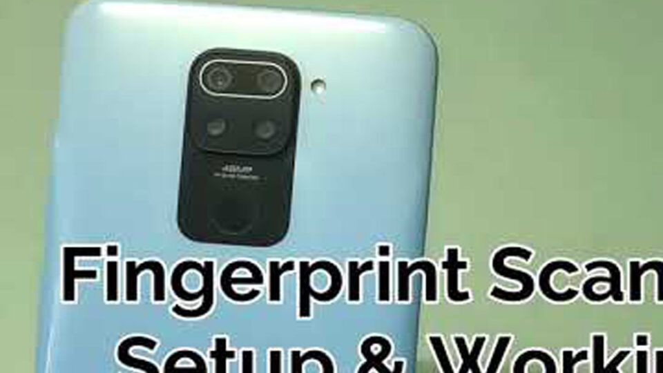تنظیم و کار با اسکنر اثر انگشت گوشی جدید ردمی نوت 9 شیائومی