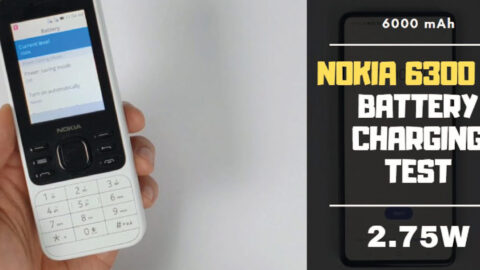 تست شارژ شدن باتری گوشی نوکیا 6300 4G از 0٪ تا 100٪
