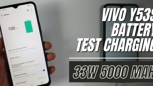 تست شارژ شدن باتری گوشی جدید ویوو Y53S از 0٪ تا 100٪